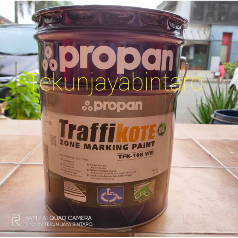 Jual PROPAN TRAFFIKOTE CAT MARKA JALAN WATERBASED 20 Kg | Shopee Indonesia