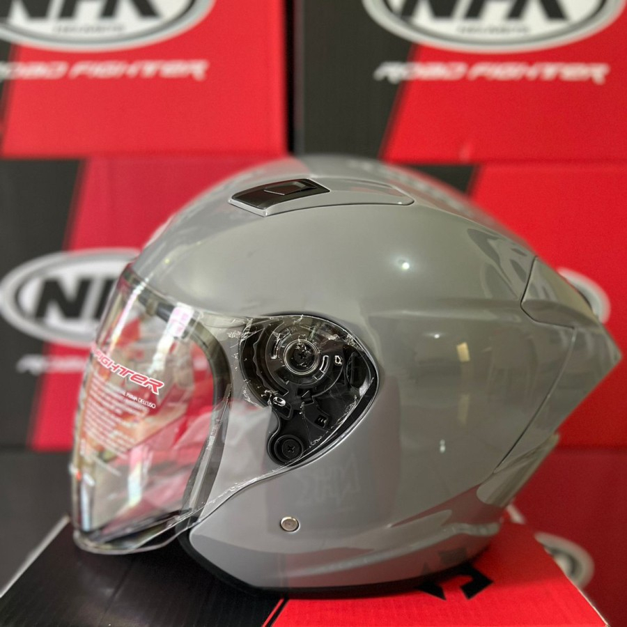 Jual NHK R1 ELITE SOLID DIM GREY SINGLE VISOR | Shopee Indonesia
