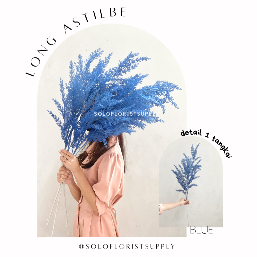 Jual LONG ASTILBE CHINENSIS ARTIFICIAL Bunga Astilbe Tangkai Panjang ...