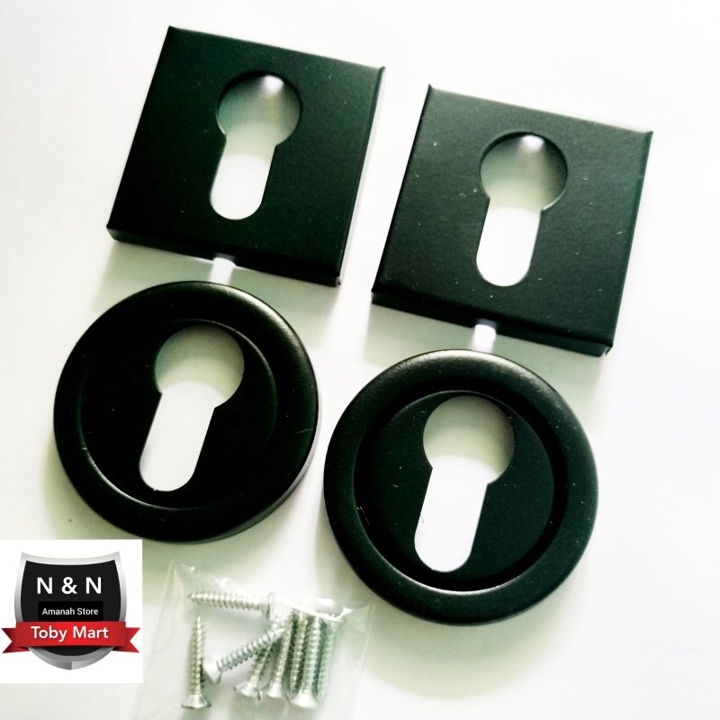 Jual Ring Kunci Pintu rumah HITAM powder coating Anti Lecet / Gores ...