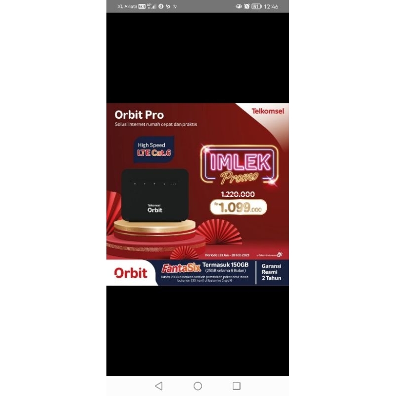 Jual Telkomsel Orbit Pro CAT 6 Modem Wifi 4G Free Telkomsel Orbit dan ... Jual Telkomsel Orbit Pro CAT 6 Modem Wifi 4G Free Telkomsel Orbit dan ...