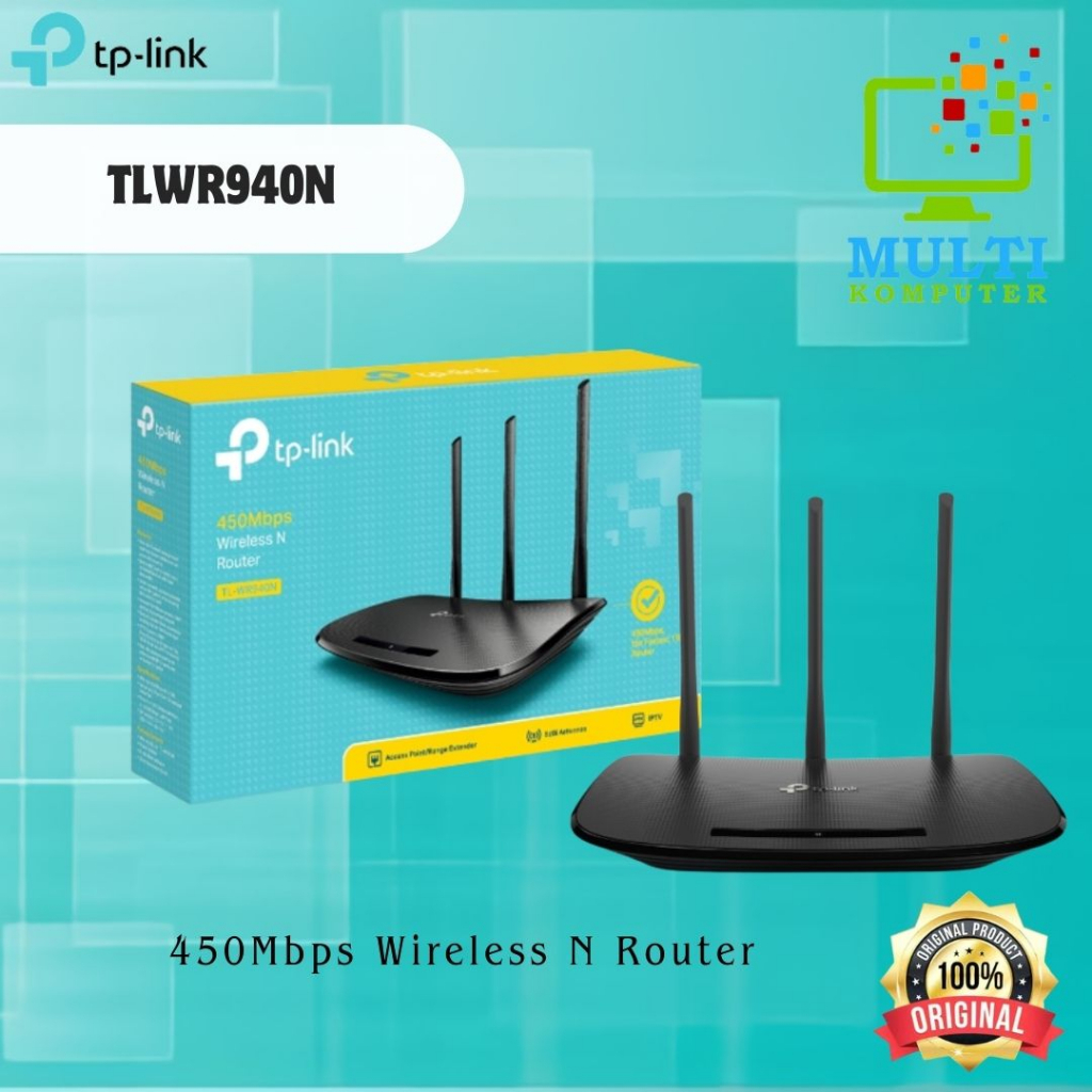 Jual TP-LINK TL-WR940N 450 Mbps Wireless N Router TPLINK | Shopee Indonesia