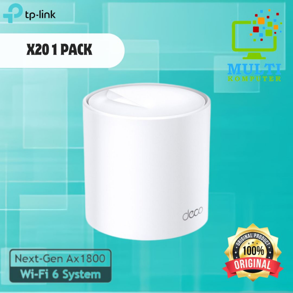 Jual DECO X20 1 PACK AX1800 Whole Home Mesh Wi-Fi 6 System TP-LINK ...