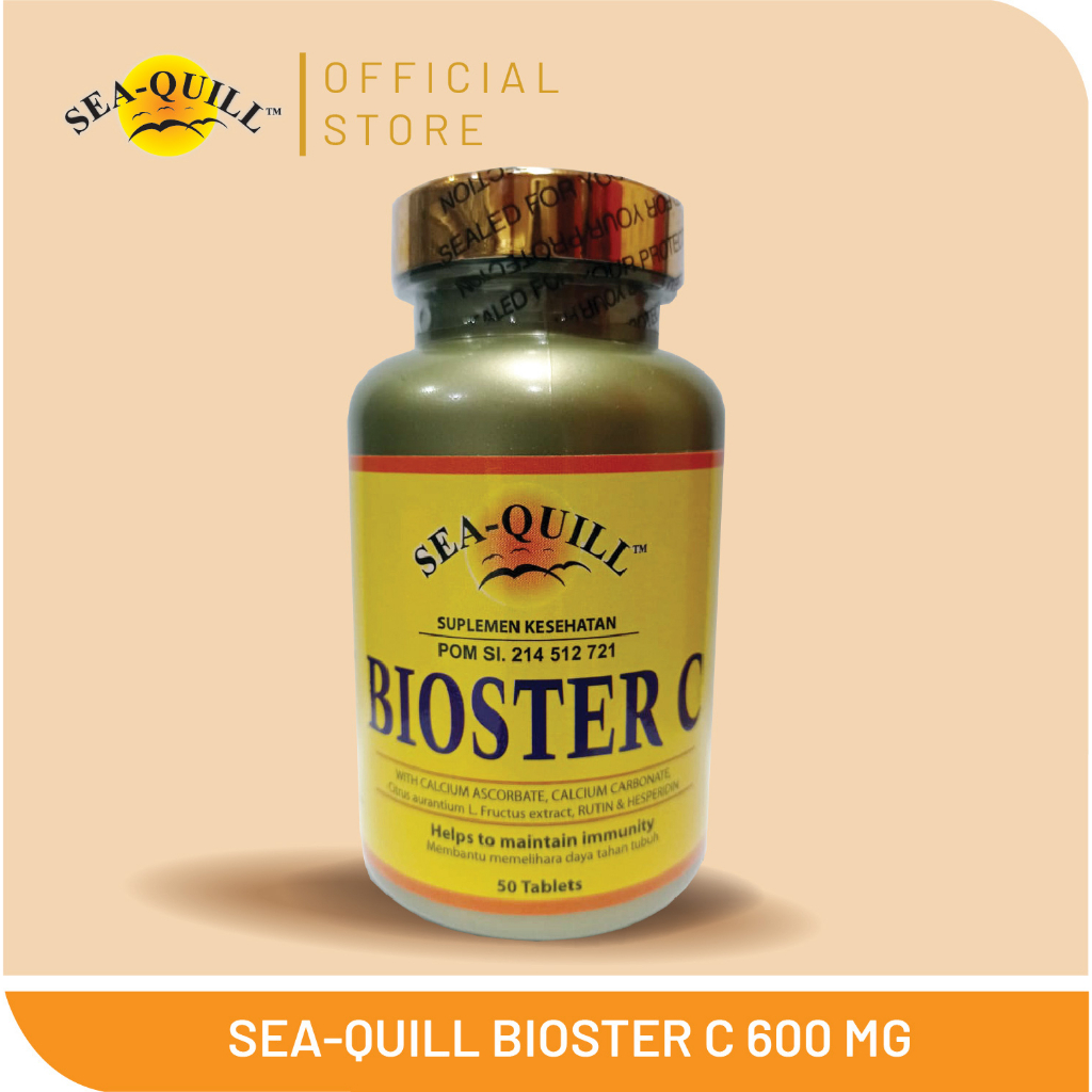 Jual Sea Quill Bioster C 600 mg 50 tablet | Shopee Indonesia