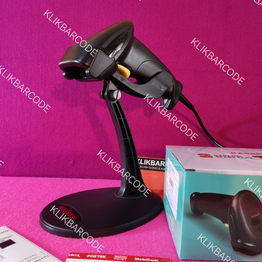 Jual SCANNER BARCODE KASSEN KS-601/KS-601 1D AUTOSCAN - USB + STAND ...