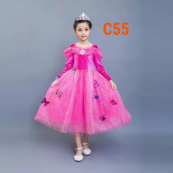 Jual Gaun Princess Cinderella Lengan Panjang C55 | Shopee Indonesia