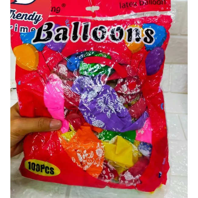 Jual ( GROSIR 1 PACK ISI 100) balon latex ulang tahun / balon motif ...
