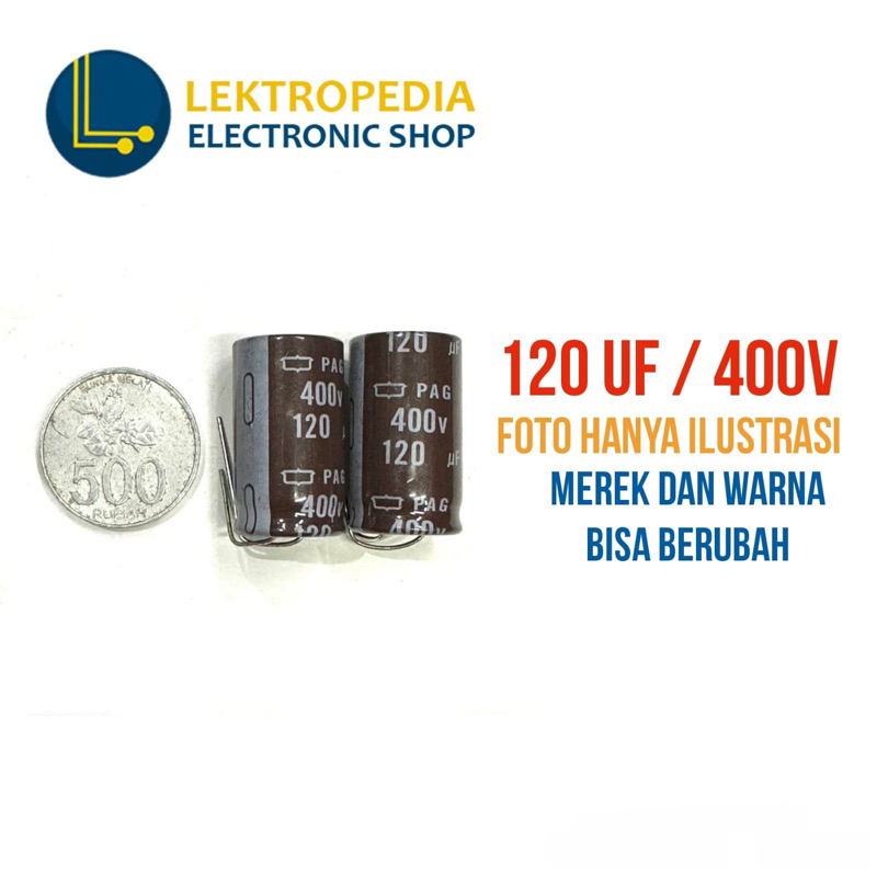 Jual Elco 120uf 400v Kapasitor 120 uf mikro 400 v volt Elko 400volt | Shopee Indonesia