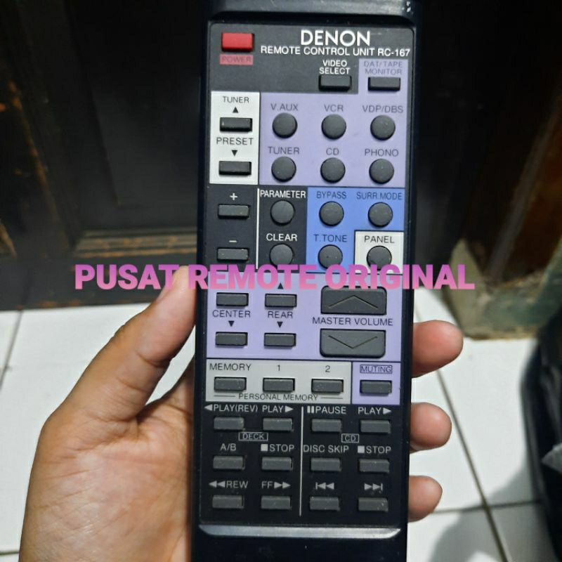 Jual REMOTE REMOT DVD TAPE DENON RC-167 ORIGINAL ASLI | Shopee Indonesia