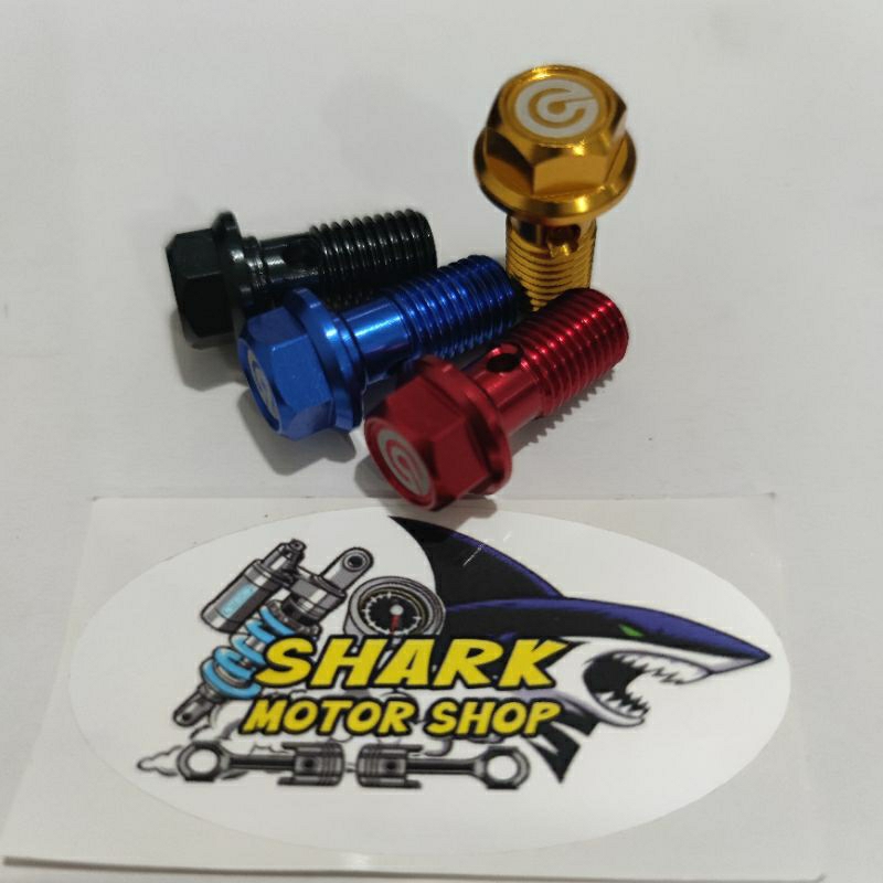 Jual BANJO SELANG REM MOTOR BANJO LURUS BANJO FULL CNC | Shopee Indonesia