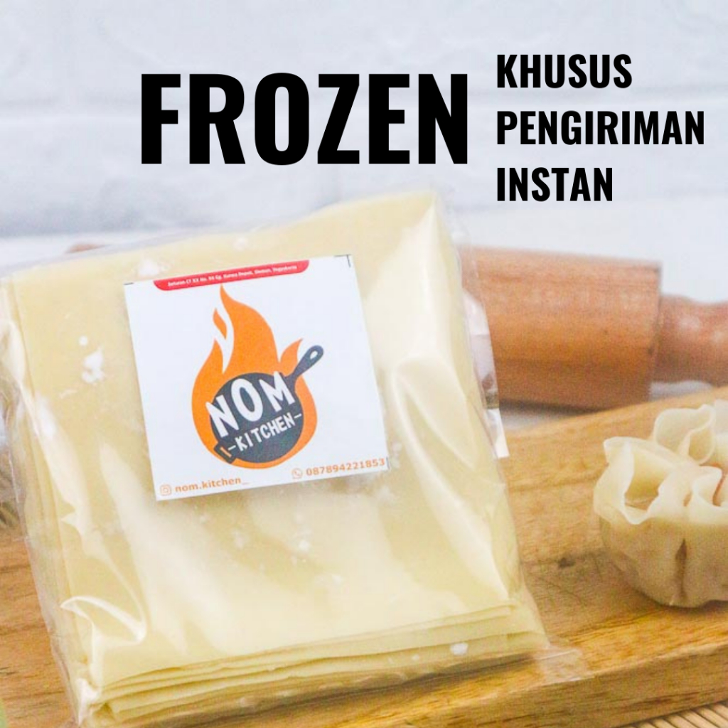 Jual [FROZEN] Kulit Pangsit Persegi 250 gram Ukuran 10*10 - NOM KITCHEN ...