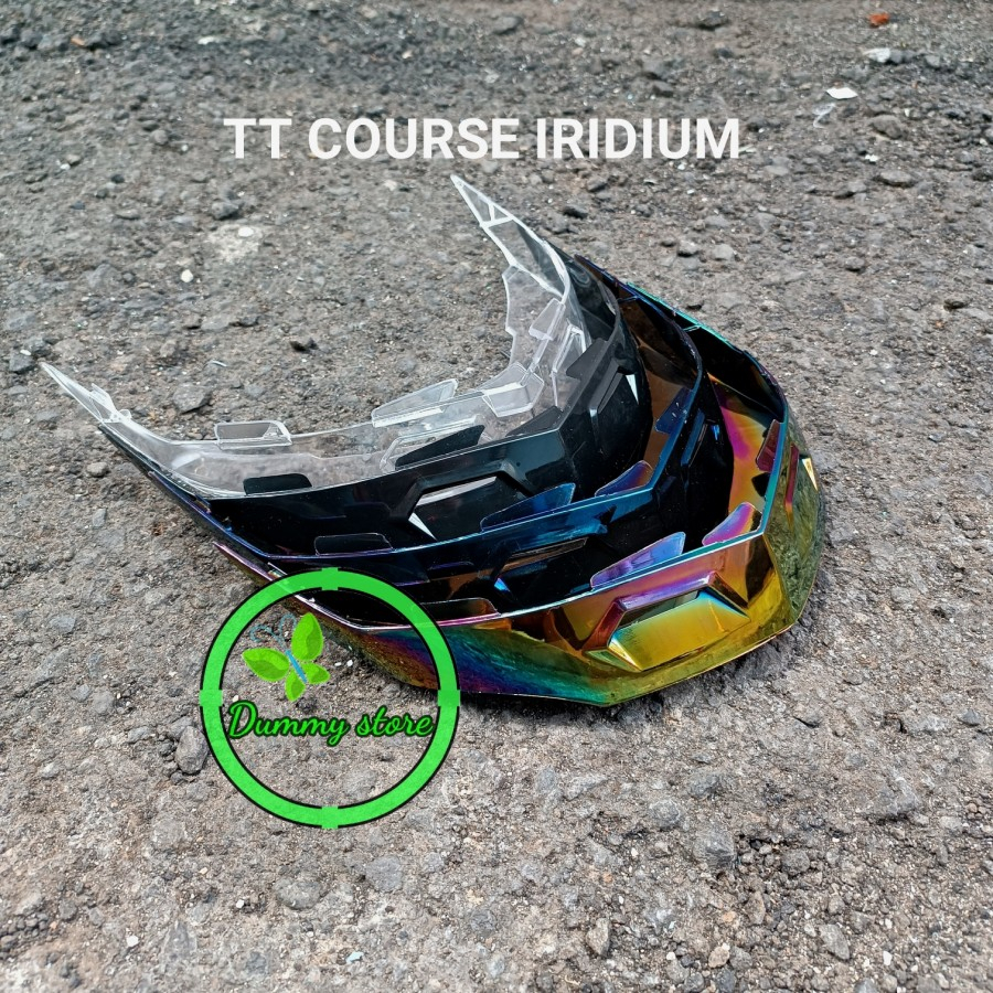 Jual SPOILER 3D HELM KYT TT COURSE WARNA IRIDIUM / SPOILER KYT TTC ...