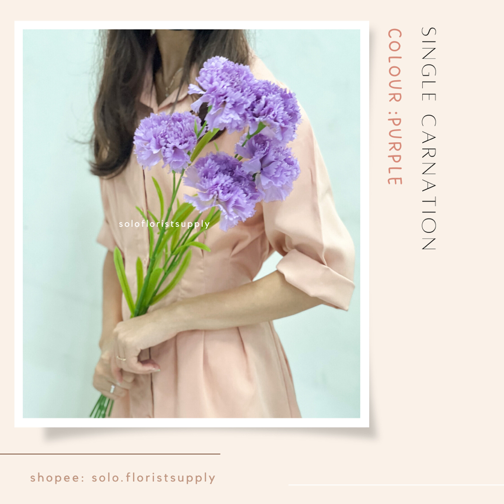 Jual SINGLE CARNATION BOUQUET X6 ARTIFICIAL FLOWER BUNGA PALSU BUNGA ...
