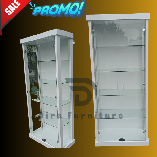 Jual Lemari Pajangan Kaca / Almari kaca / Lemari Hijab dan Tas ...