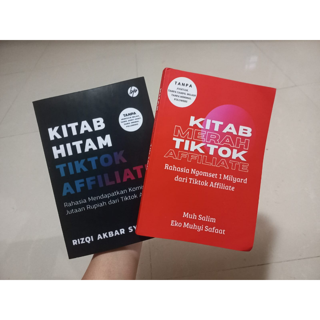 Jual kitab hitam & Merah tiktok affiliate ( Paket 2 buku) | Shopee ...