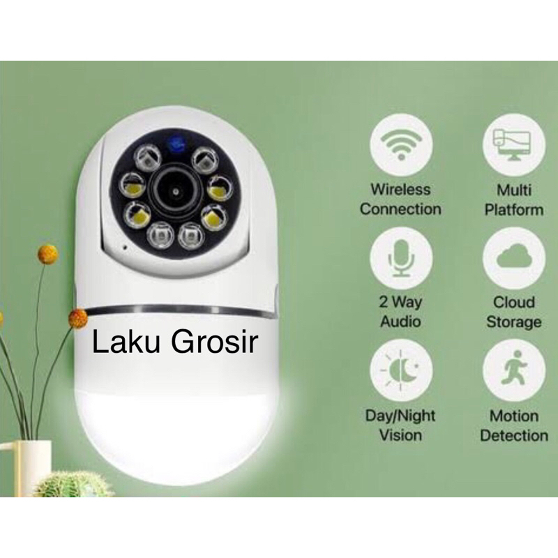 Jual Kamera lampu ip camera Cctv Z1 V380 - 1080p hd - 360 derajat ...