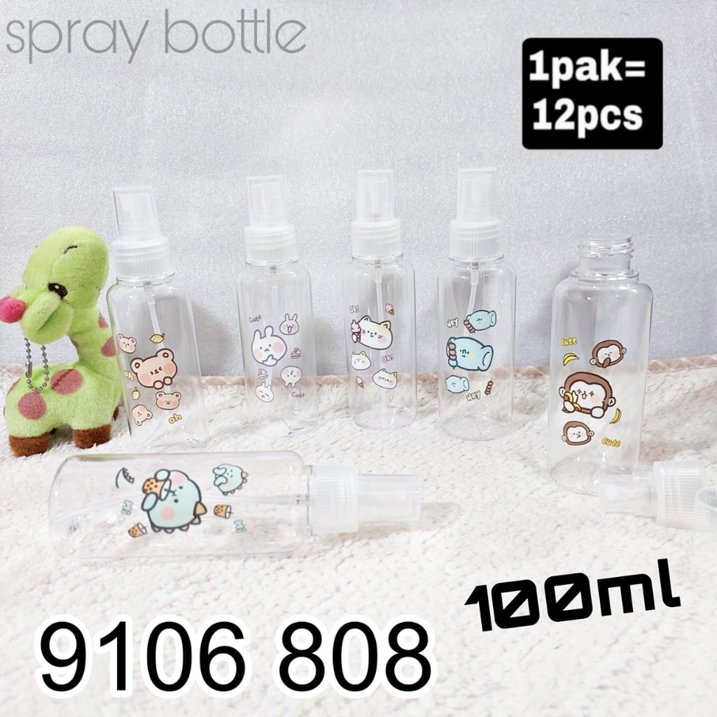 Jual Botol spray topi travel 100 ml kode 19106808 tutup Transparan ...