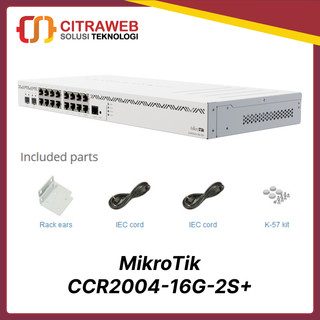 Jual Mikrotik Routerboard CCR2004-16G-2S+ | CCR 2004 16G 2S+ | Shopee ...
