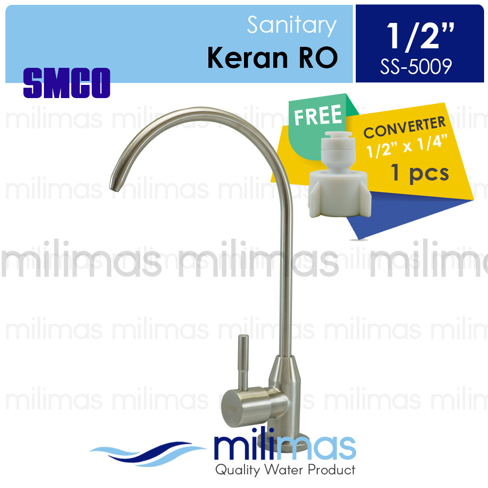 Jual SMCO SS5009 Kran Reverse Osmosis - RO- Faucet Stainless Steel 304 ...
