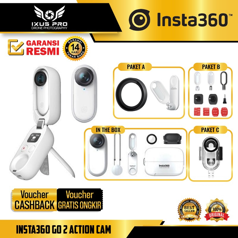 Jual Insta360 GO 2 / Insta 360 GO 2 Action Camera Resmi | Shopee Indonesia