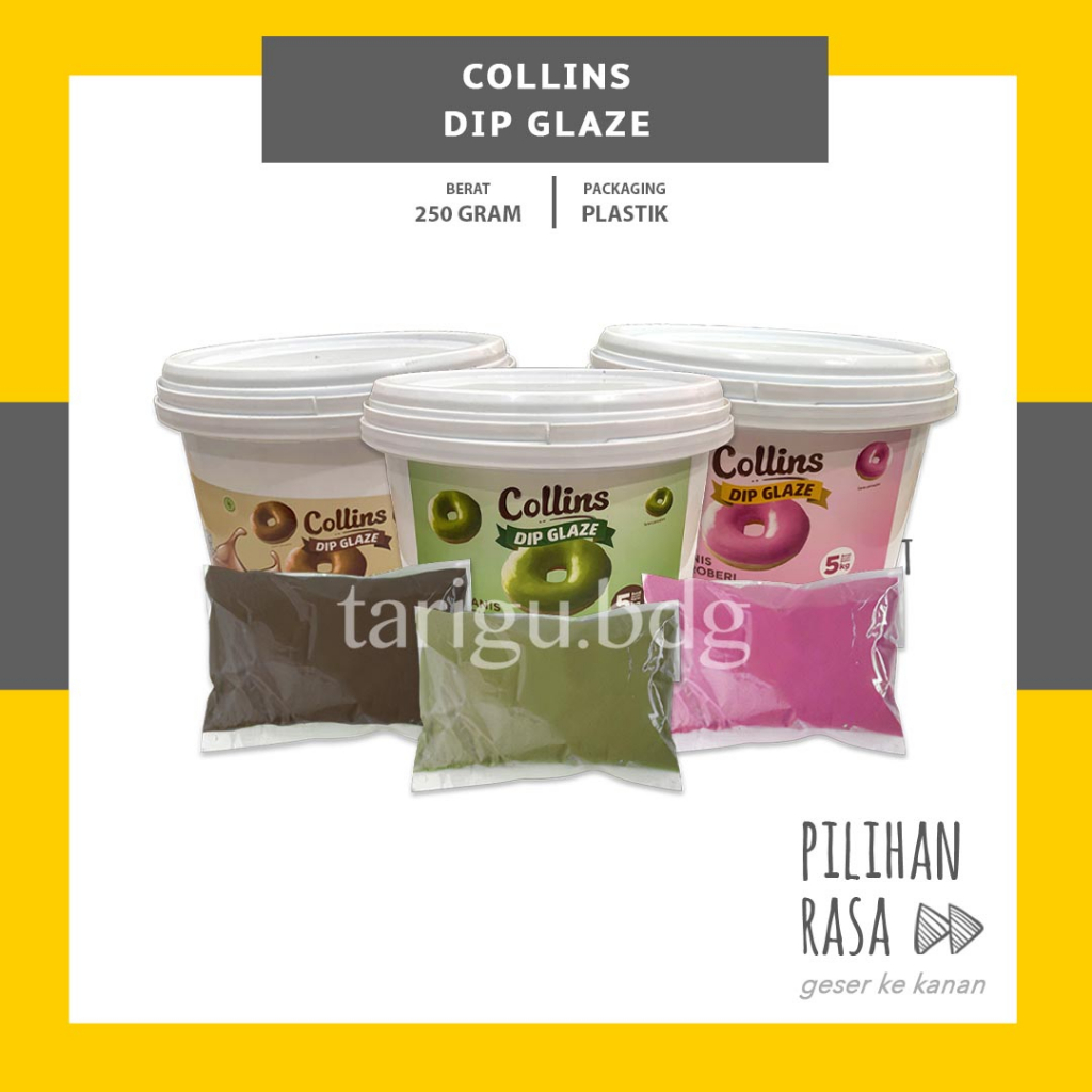 Jual DIP GLAZE COLLINS 250GR - TOPPING DONAT GLAZE COLIN - TOPING ...