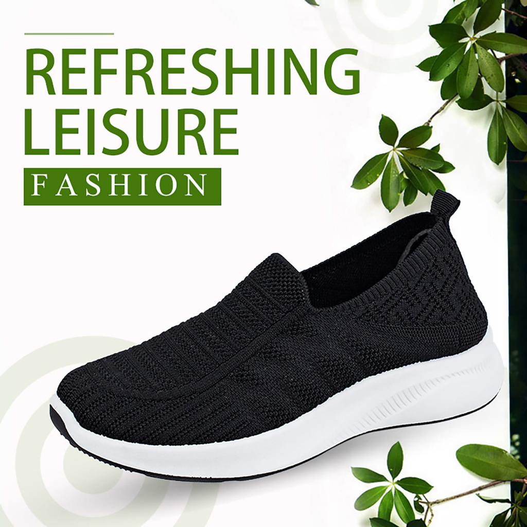 Jual Sepatu Sneakers Wanita Import Rajut Cewek Sport Shoes Fashion ...