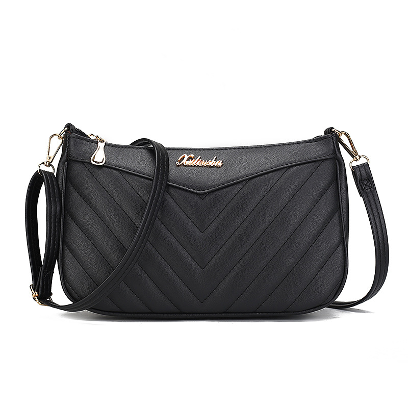 Jual TAS SELEMPANG WANITA SLING BAG RANTAI KULIT HITAM KAZUKI TA782B5 PREMIUM SHOULDER BAHU ...