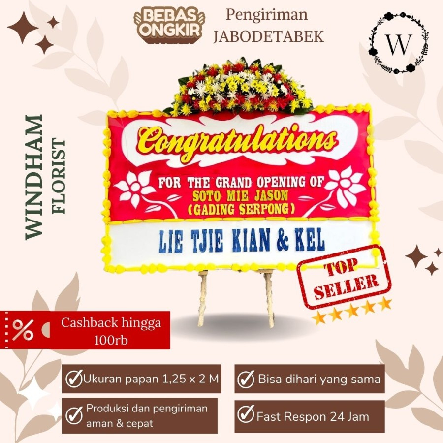 Jual karangan bunga papan PROMO BUNGA PAPAN Disc 20% FREE KIRIM SELURUH ...