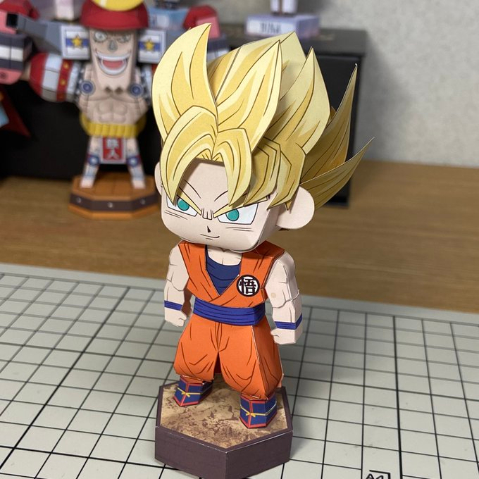 Jual DIY Papercraft "Goku" Dragon Ball (Action Figure) | Shopee Indonesia