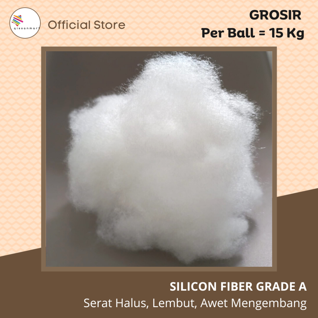 Jual Per Ball : Dacron Silicon Fiber Grade A, Isi 15 Kg | Shopee Indonesia
