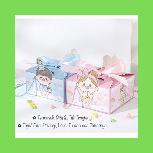 Jual Box souvenir ultah birthday gift box kotak hampers tas kado baby ...