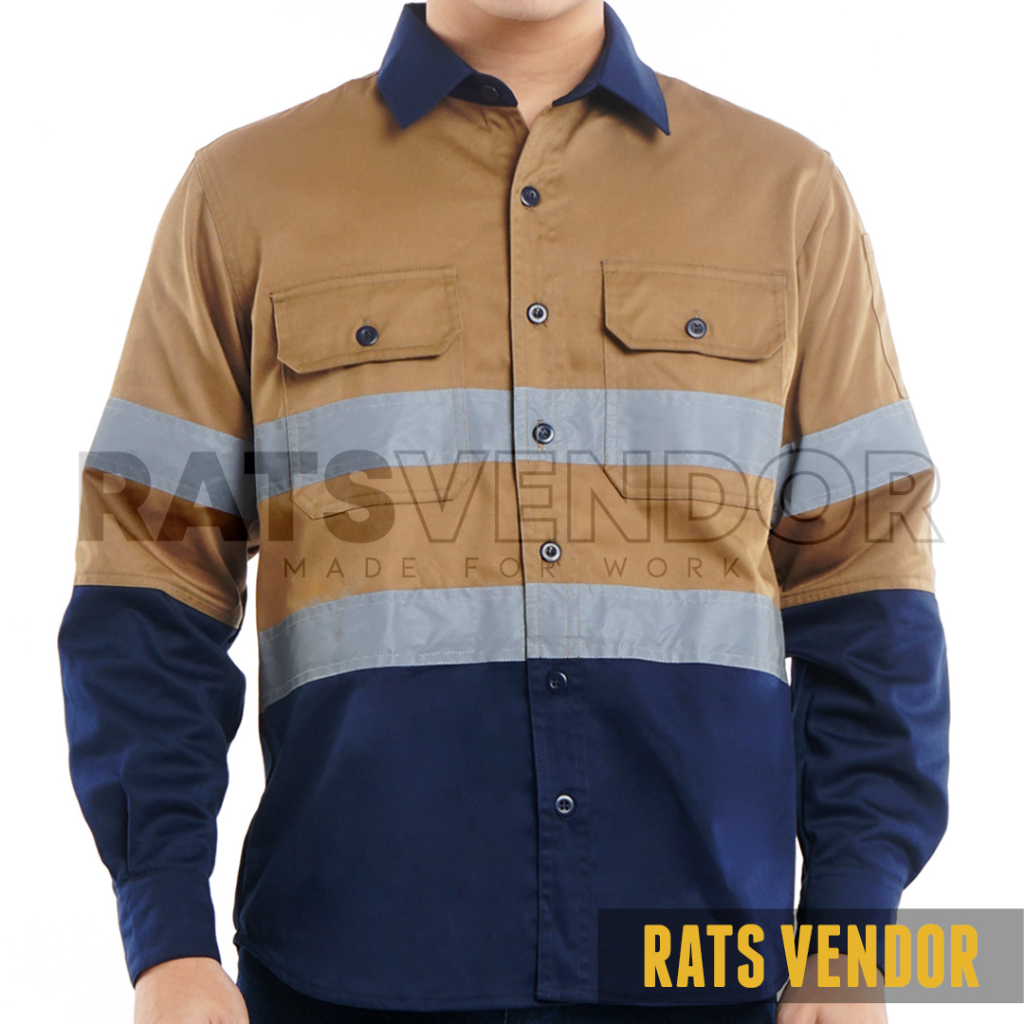 Jual Ratsvendor Kemeja Safety K3 / Baju Proyek Tambang / Wearpack HSE ...