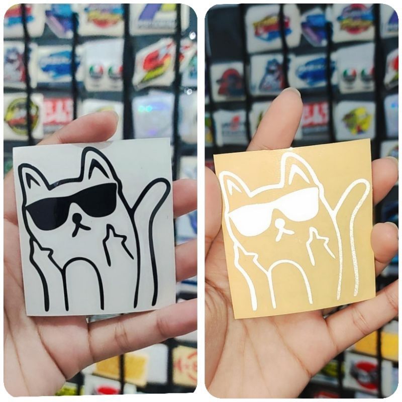 Jual STICKER MIDDLE FINGER PUCEK ANIMASI LUCU STIKER VIRAL STIKER ...