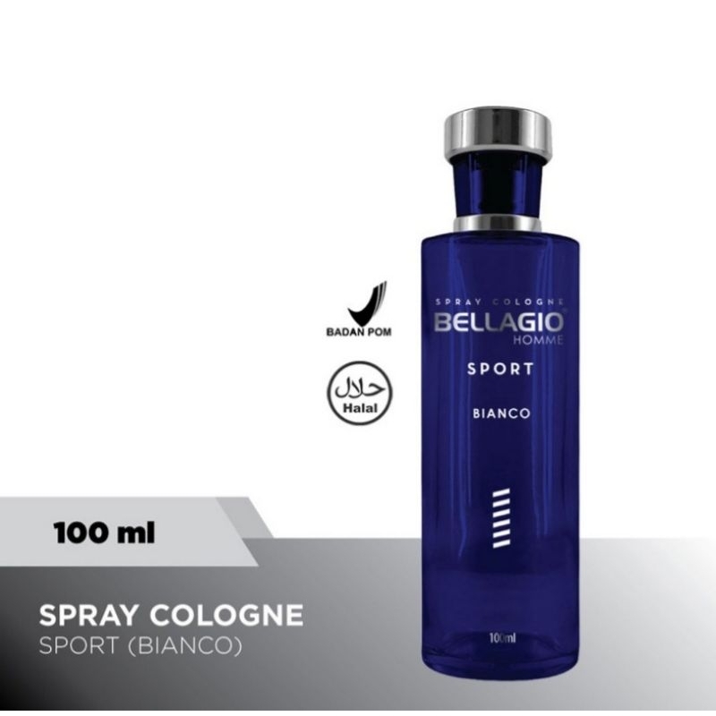 Jual BELLAGIO Homme Sport Spray Cologne Parfum Bianco 100 ml | Shopee ...