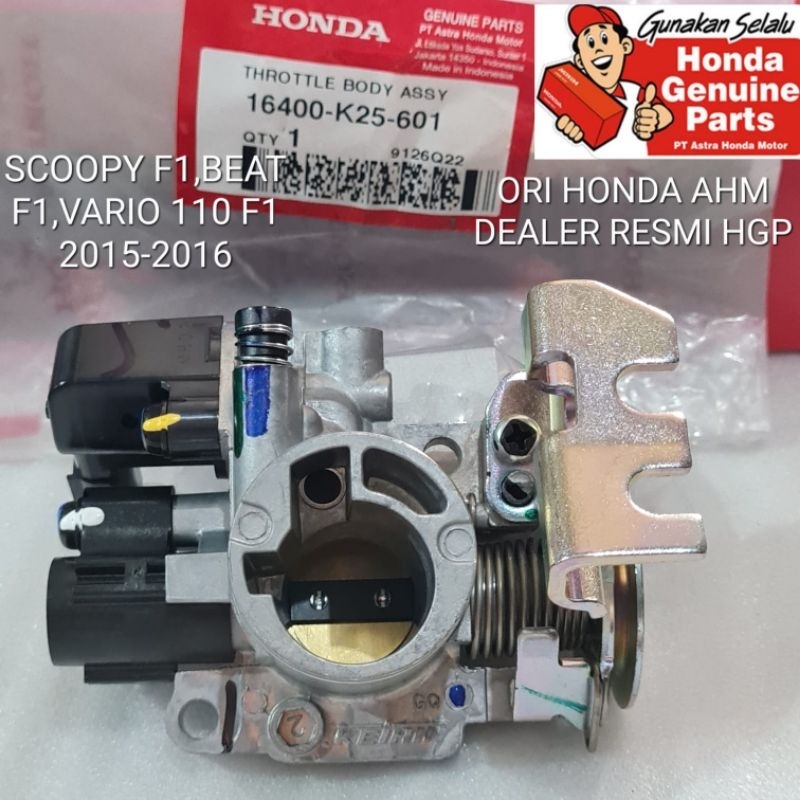 Jual 16400-K25-601 Throttle body k25-601 beat f1 scoopy f1 vario 110 ...