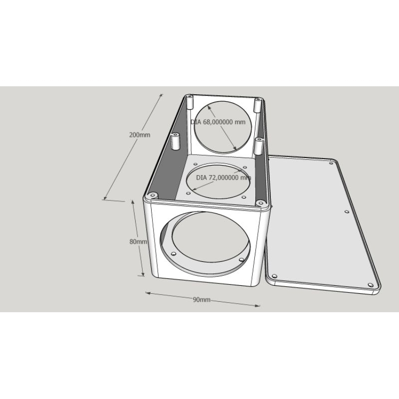 Jual Box speaker 3inch tebal 3mm plastik | Shopee Indonesia