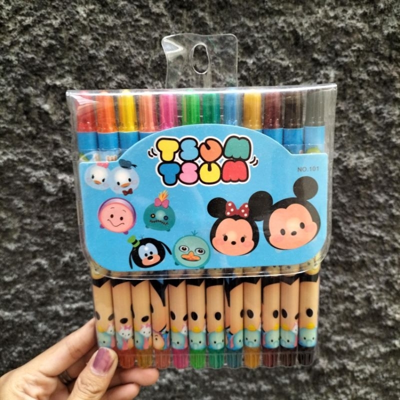 Jual Crayon putar PANJANG 12Warna / Rolling crayon | Shopee Indonesia