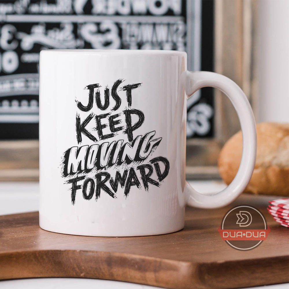 Jual Mug gelas just keep moving forward | Shopee Indonesia