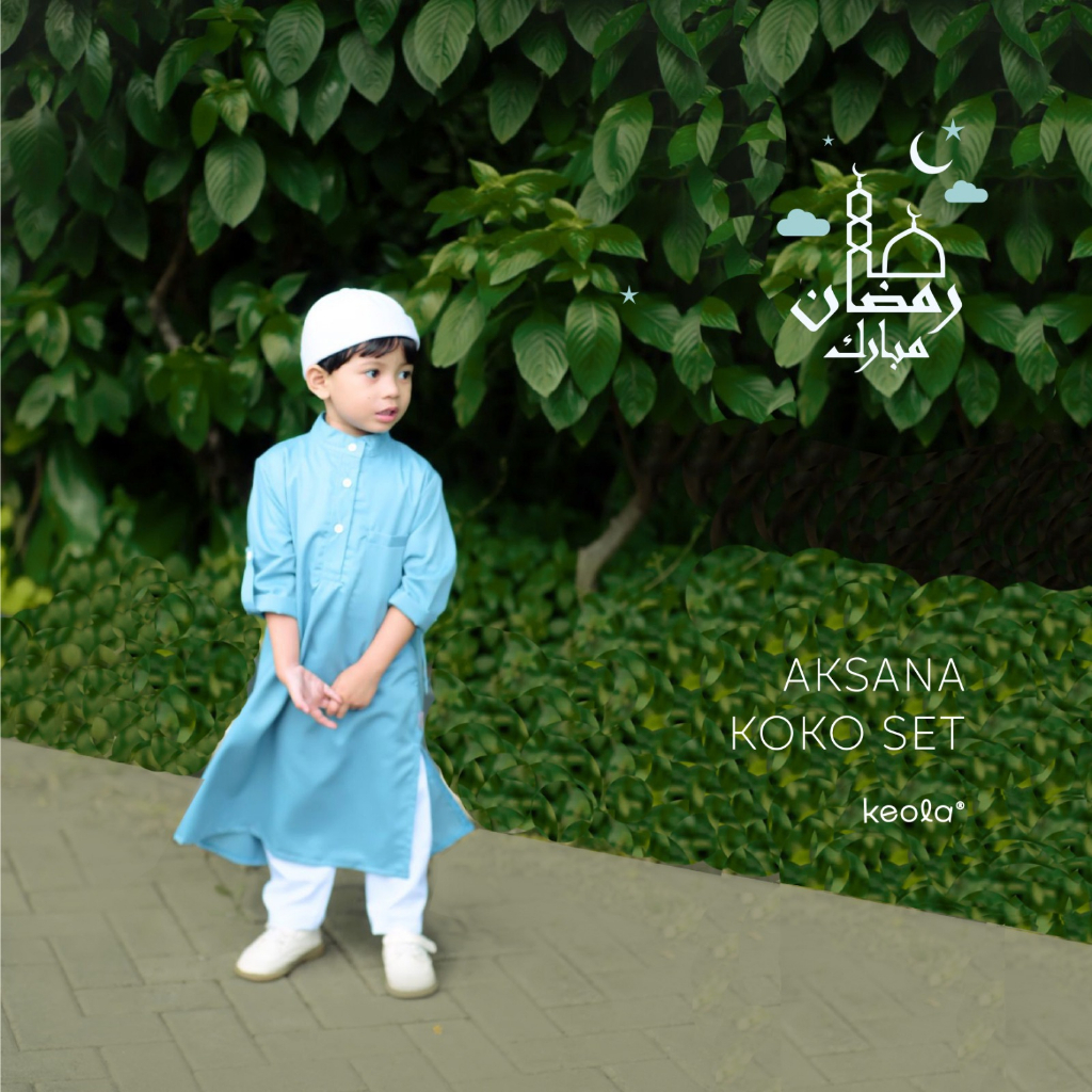 Jual KEOLA - Setelan Baju Koko Anak Aksana Series (Setelan Muslim Koko ...