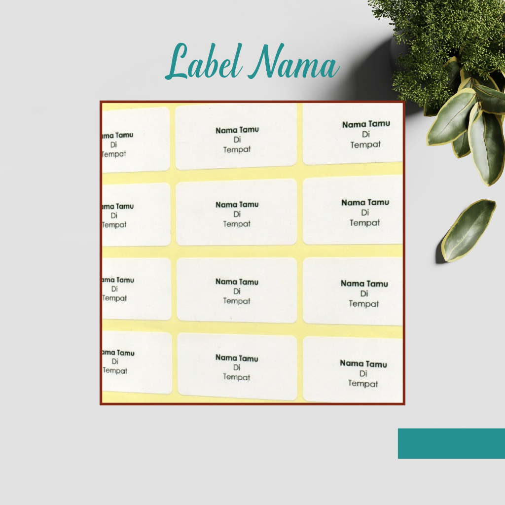 Jual Cetak Label Nama Undangan Murah | Shopee Indonesia