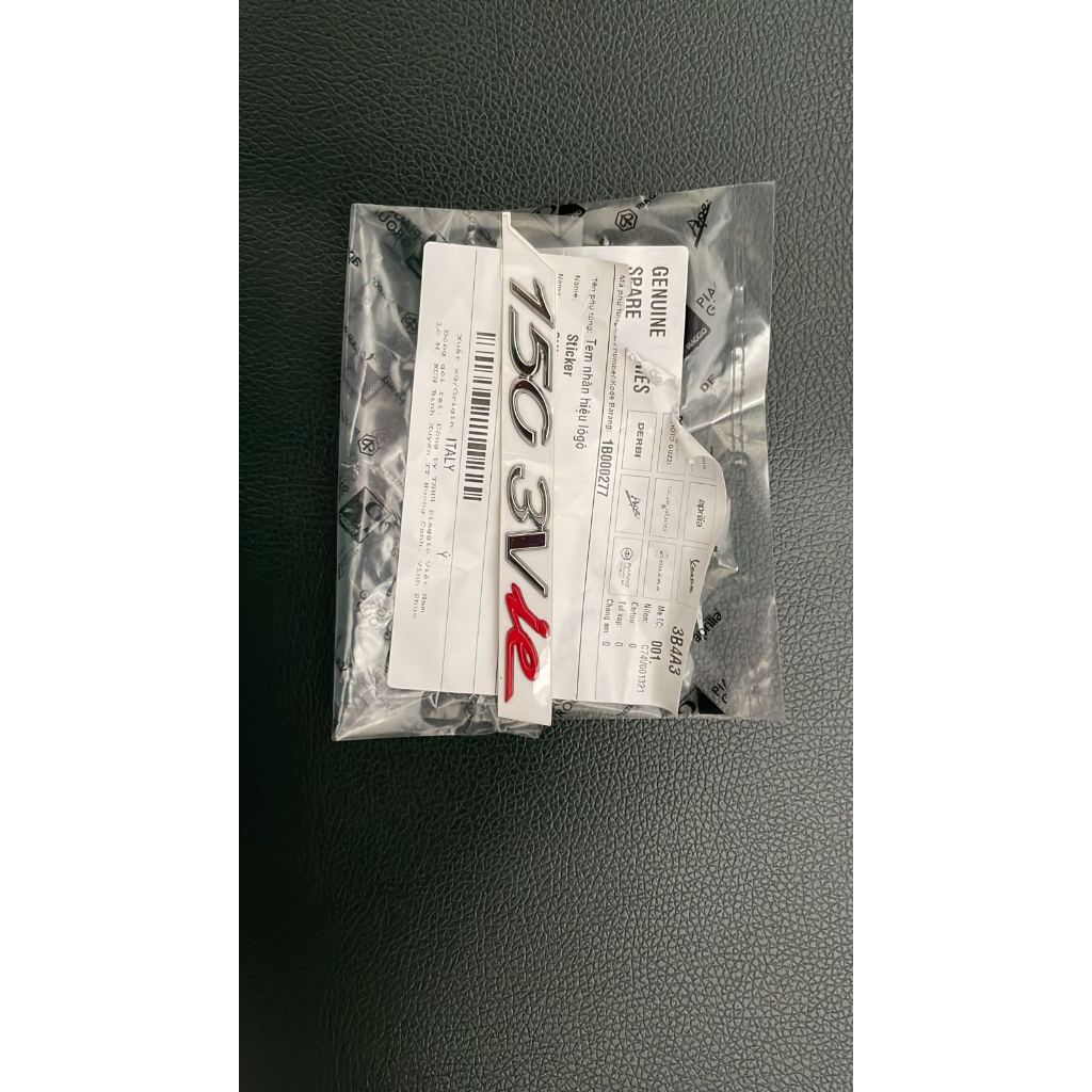 Jual Sparepart Vespa Sticker atau Emblem 150 3V ie Original | Shopee ...