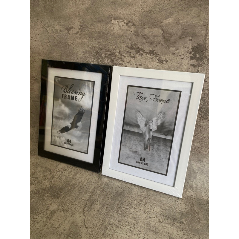 Jual Bingkai Frame Foto A4 21x30cm Sertifikat Piagam Hitam da Putih ...