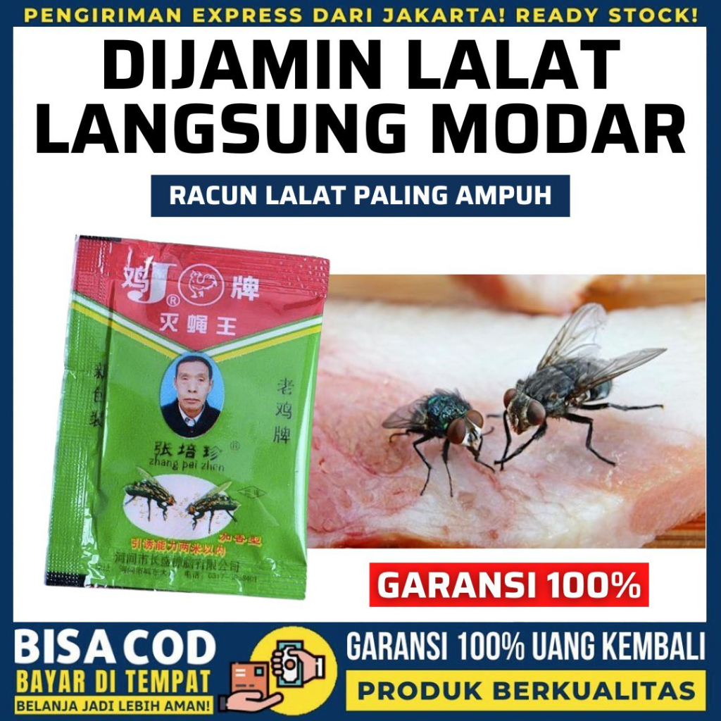 Jual BUBUK RACUN LALAT ZHANG PEI ZHEN LALER PEMUSNAH PENGUSIR PEMBASMI ...