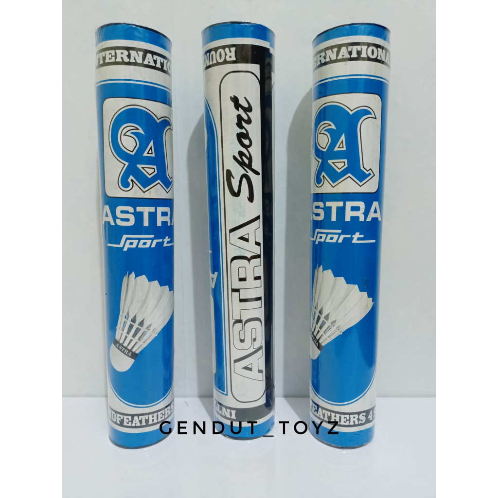 Jual kok bulu tangkis / kok badminton/astra 1 slop | Shopee Indonesia