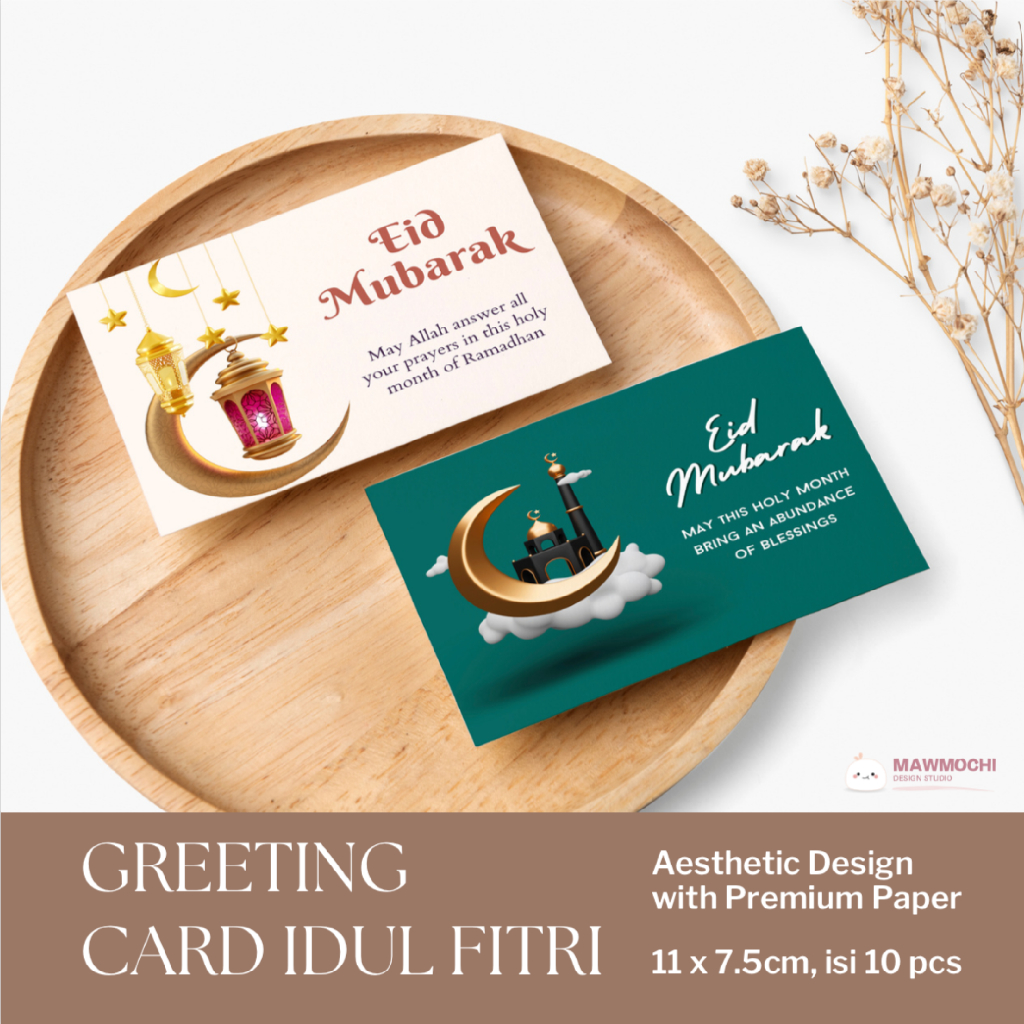 Jual [ISI 10 PCS]Greeting Card Idul Fitri- Kartu Ucapan Idul Fitri ...