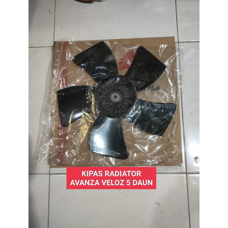 Jual KIPAS RADIATOR FAN BLADE AVANZA VELOZ, FUTURA, NEW CARRY (5DAUN ...