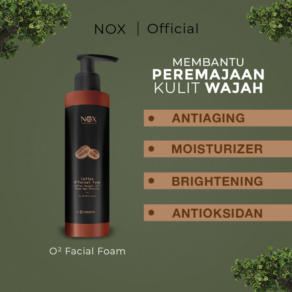 Jual Nox Coffe Oxygen (O2) Foam, Age Denying O2 Facial Foam | Shopee ...