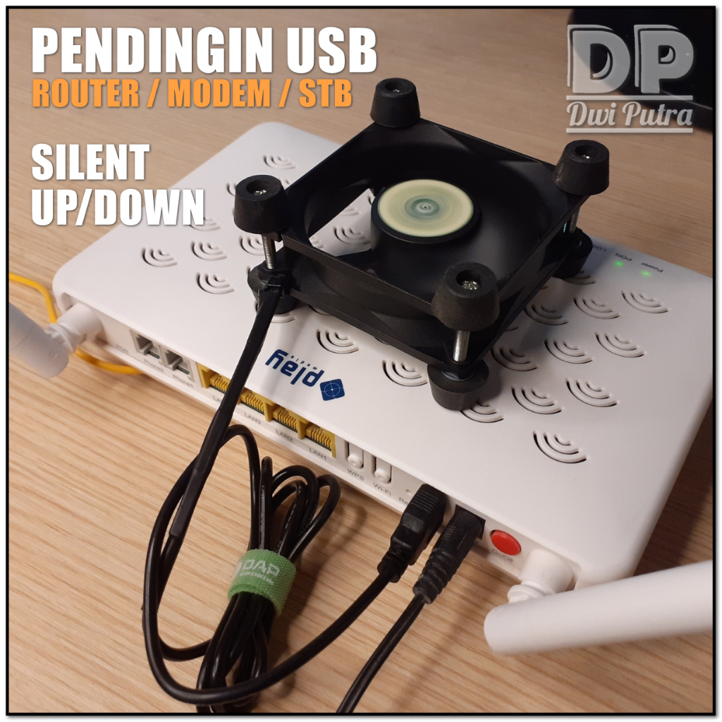 Jual PENDINGIN FAN USB FOR STB ROUTER MODEM // KIPAS ANGIN MINI RAKITAN ...