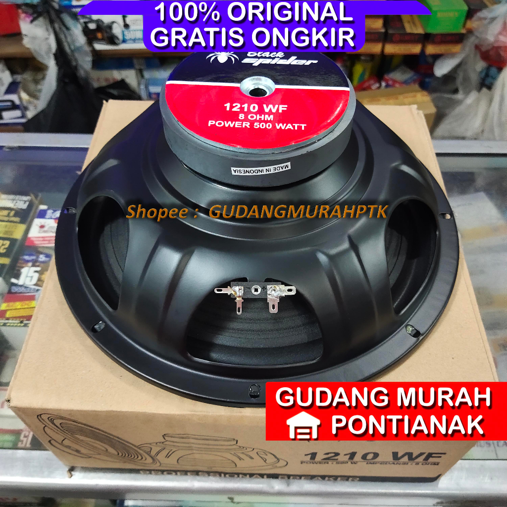 Jual Speaker BlackSpider 12" 500 Watt 1210WF 12inch Original Black ...