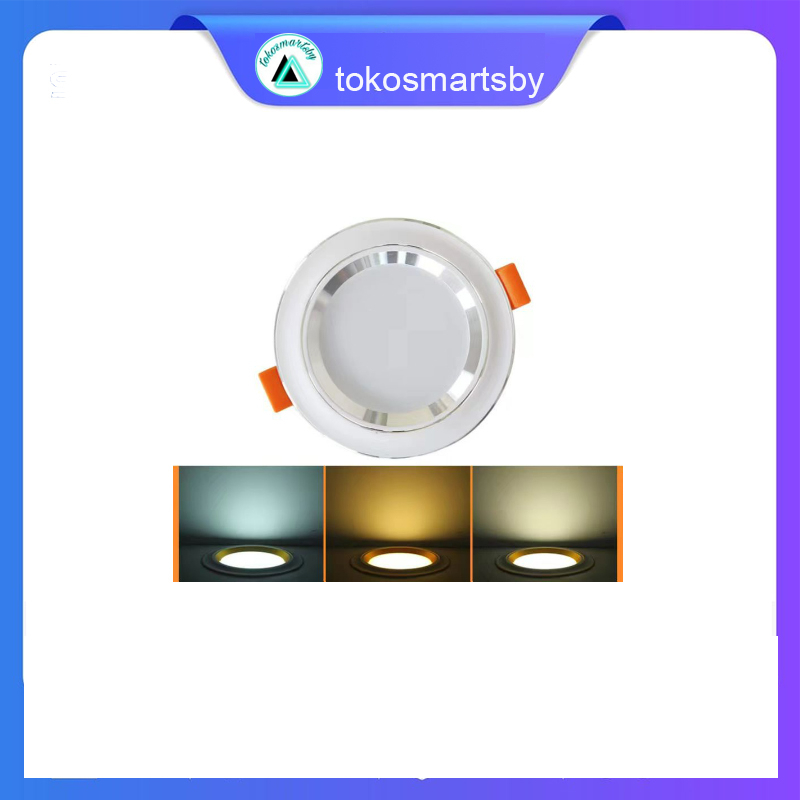 Jual Lampu LED 3 Colour Downlight Cahaya 5W 220V Kabinet Lampu Indoor ...
